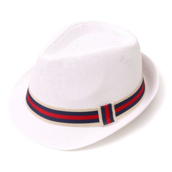 SHORT-BRIM-FEDORA-SUMMER-SPRING- White - MuyFancy